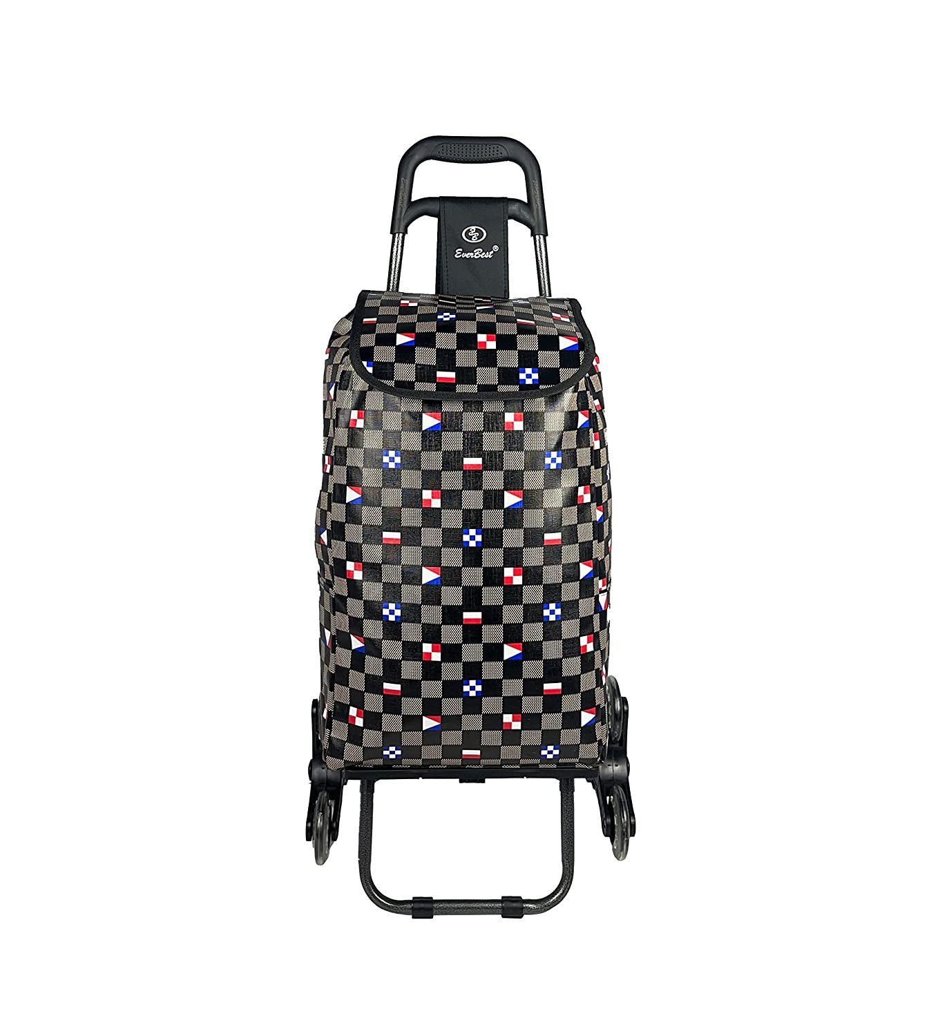 Shopping Trolley Foldable by EverBest | collapsible | stylish | strong